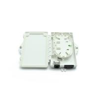 China 2Port Fiber Optic Terminal Box FTTH Outdoor/Indoor PC ABS Material Light Gray for sale