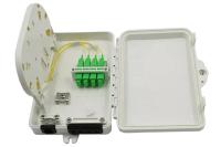 China 4Port Fiber Optic Terminal Box SC Simplex SM Cables White Waterproof IP-66 for sale