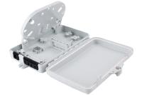 China 4Port Fiber Optic Terminal Box SC Simplex SM Cables White Waterproof IP-66 for sale