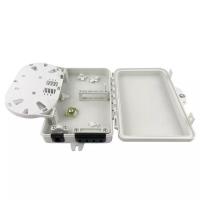 China 4Port Fiber Optic Terminal Box SC Simplex SM Cables White Waterproof IP-66 for sale