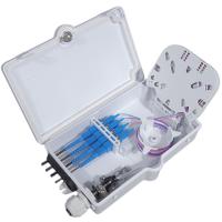 China 4Port Fiber Optic Terminal Box SC UPC SX SM White IP66 For Telecommunication for sale
