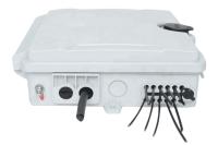 China Fiber Optic Terminal Box 12Port SC/LC/ST/FC IP-66 UPC/APC Light Gray FTTH for sale