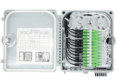 China Fiber Optic Terminal Box 12Port SC/LC/ST/FC IP-66 UPC/APC Light Gray FTTH for sale