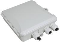 China Fiber Optic Terminal Box 12Cores Indoor/Outdoor SC/LC/ST/FC Light Gray for sale