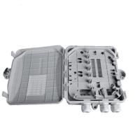 China Fiber Optic Terminal Box 12Cores Indoor/Outdoor SC/LC/ST/FC Light Gray for sale