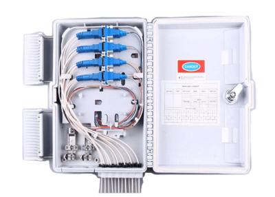 China 12Cores Fiber Optic Terminal Box SC/LC/FC/ST Simplex/Duplex Indoor/Outdoor for sale