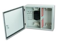 China 48F Wall Mount Fiber Enclosure IP65 ODF Outdoor Optic Distribution Box 48 Port for sale