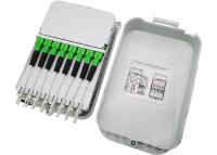 China 16Core Splitter FTTH Distribution Box UPC / APC Wall Mount Light Grey for sale