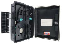 China 24Port Fiber Optic Enclosure Wall Mount / Pole Mount APC / UPC FTTB for sale