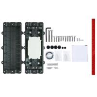 China 3in 3out Fiber Optic Splice Closure Inline Joint Enclosure Box 96 Core for sale