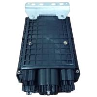China FTTB 24 Port Fiber Termination Box Wall Mount Black IP68 OM1 96Core for sale