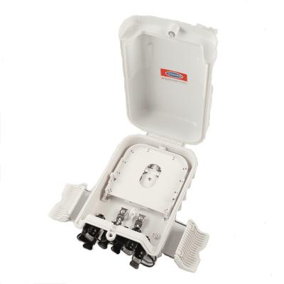 China ABS PLC 8 Port Fiber Termination Box Grey Optical Terminal Enclosure IP65 for sale
