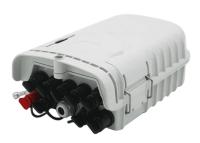 China ABS PLC 8 Port Fiber Termination Box Grey Optical Terminal Enclosure IP65 for sale