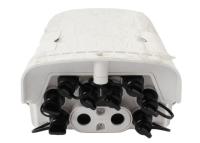 China ABS PLC 8 Port Fiber Termination Box Grey Optical Terminal Enclosure IP65 for sale