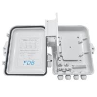 China SC 1x8 PLC Fiber Optic Splitter Box IP65 12Cores Wall Mounted for sale