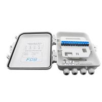 China SC 1x8 PLC Fiber Optic Splitter Box IP65 12Cores Wall Mounted for sale