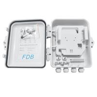 China SC 1x8 PLC Fiber Optic Splitter Box IP65 12Cores Wall Mounted for sale