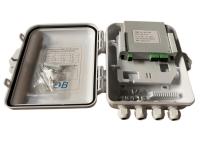 China SC 1x8 PLC Fiber Optic Splitter Box IP65 12Cores Wall Mounted for sale