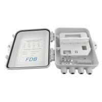 China SC 1x8 PLC Fiber Optic Splitter Box IP65 12Cores Wall Mounted for sale