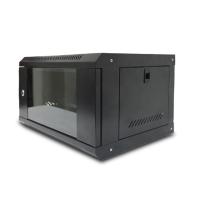 China Chassis Server Rack Wall Mount Rack Cabinet 1.2mm 6U Glass Door for sale