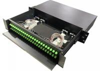 China 2U 48 Port Fiber Optic Patch Panel Light Fc Simplex Slide Out ODF for sale