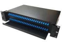 China 2U 48 Port Fiber Optic Patch Panel Light Fc Simplex Slide Out ODF for sale