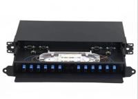 China 12 Core Fiber Optic Patch Panel FC Rack Mount ODF Pigtail Pull Out for sale