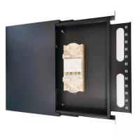 China Rack Mount Fiber Optic Patch Panel 1U Ventilated 19 Inch ODF 24 Core for sale