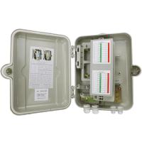 China LGX Fiber Optic PLC Splitter 1x32 SMC+ABS Simplex / Duplex Grey for sale