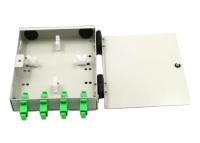 China Mini Wall Mount 4 Port Fiber Termination Box SC Clamshell FTTD for sale