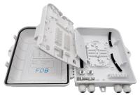 China White Fiber Optic Splitter Box LC 1x16 PLC Splitter Wall Mount for sale