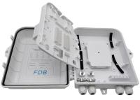 China White Fiber Optic Splitter Box LC 1x16 PLC Splitter Wall Mount for sale