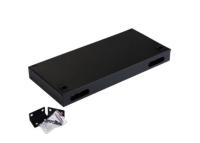China Fixed Fiber Optic Rack Mount Enclosure 12 Core Patch Panel 1U St Upc Adapter​ for sale