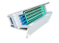 China ODF Optic Distribution Unit Singemode 48 Port Fiber Optic Patch Panel LC for sale