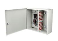 China ODF Wall Mount Fiber Enclosure Distribution Box FC 72F 72 Port Single Door for sale