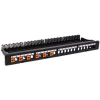 China CAT5 CAT6 Network Patch Panel UTP Blank Unloaded RJ45 24 Port Patch Panel for sale