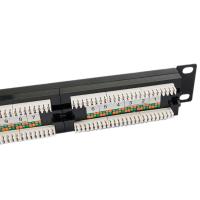China 1U Blank Keystone Patch Panel Unshielded 24 Port CAT5E Patch Panel for sale