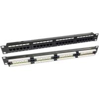 China 1U Blank Keystone Patch Panel Unshielded 24 Port CAT5E Patch Panel for sale