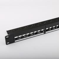 China 1RU Network Patch Panel C5e Blank Frame 24 Port Patch Panel Unloaded for sale