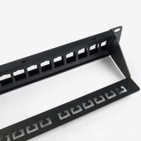 China Blank Network Patch Panel Unshielded RJ45 24 Port 1U Patch Panel for sale