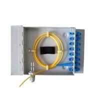 China FTTH Mini Wall Mount Fiber Optic Terminal Box 8Port SC / LC / ST / FC for sale