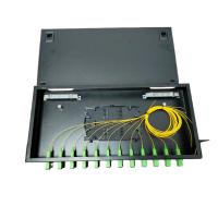 China 12 Ports Fiber Patch Panel ODF 1U Optical Fiber Terminal Box SC Pigtail Adapter for sale