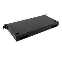 China 24 Port 1U Rack Mount Fiber Optic Patch Panel With SC/UPC Adapter for sale