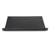 China Rackmount Patch Panel Metal FTTH Wallmount Termination Box 24 LC Duplex Coupler for sale