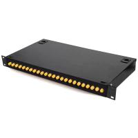 China 1U Rack Mount Type ODF Fiber Optic Patch Panel 24 Port With FC/UPC Adapter for sale