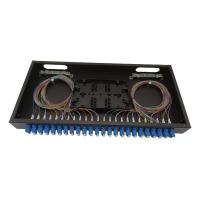 China FTTH ODF Wall Mount 48 Fibers Fiber Optic Patch Panel With LC Duplex Coupler Pigtails for sale