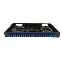 China FTTH ODF Wall Mount 48 Fibers Fiber Optic Patch Panel With LC Duplex Coupler Pigtails for sale
