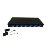China FTTH ODF Wall Mount 48 Fibers Fiber Optic Patch Panel With LC Duplex Coupler Pigtails for sale