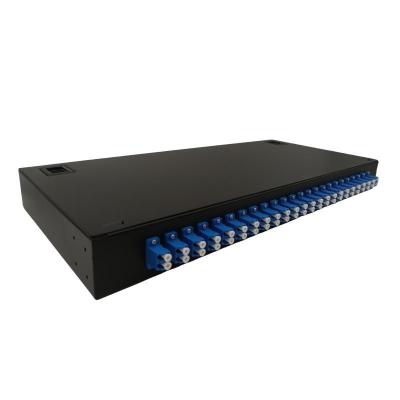China FTTH ODF Wall Mount 48 Fibers Fiber Optic Patch Panel With LC Duplex Coupler Pigtails for sale