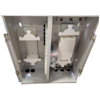 China Metal Wall Mount Fiber Enclosure 72 Core With 2 Door And Dual Locks for sale